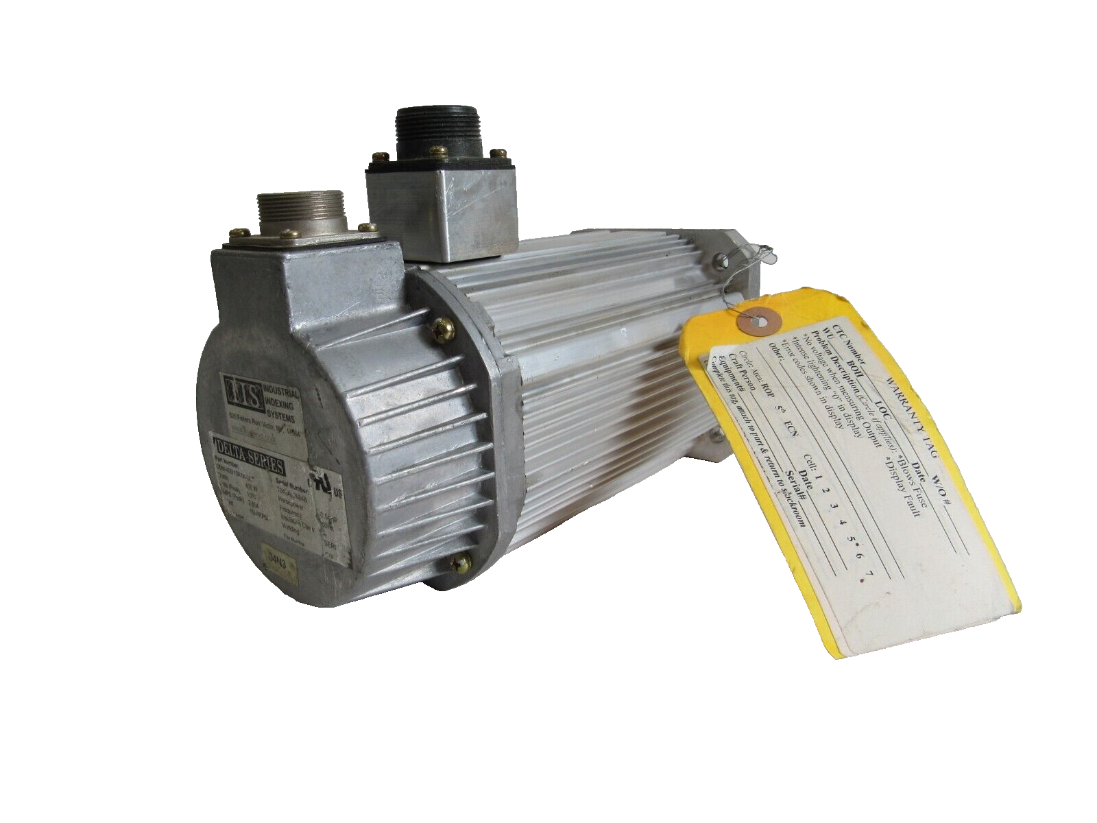 REPAIRED INDUSTRIAL INDEXING SYSTEMS DBM-400/15R1X-UL MOTOR 400W ...