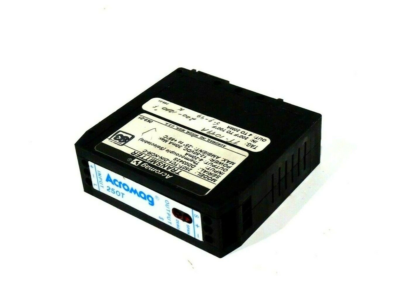 USED ACROMAG 250T-TC1-DIN-NCR-C TRANSMITTER 250TTC1DINNCRC - SB ...
