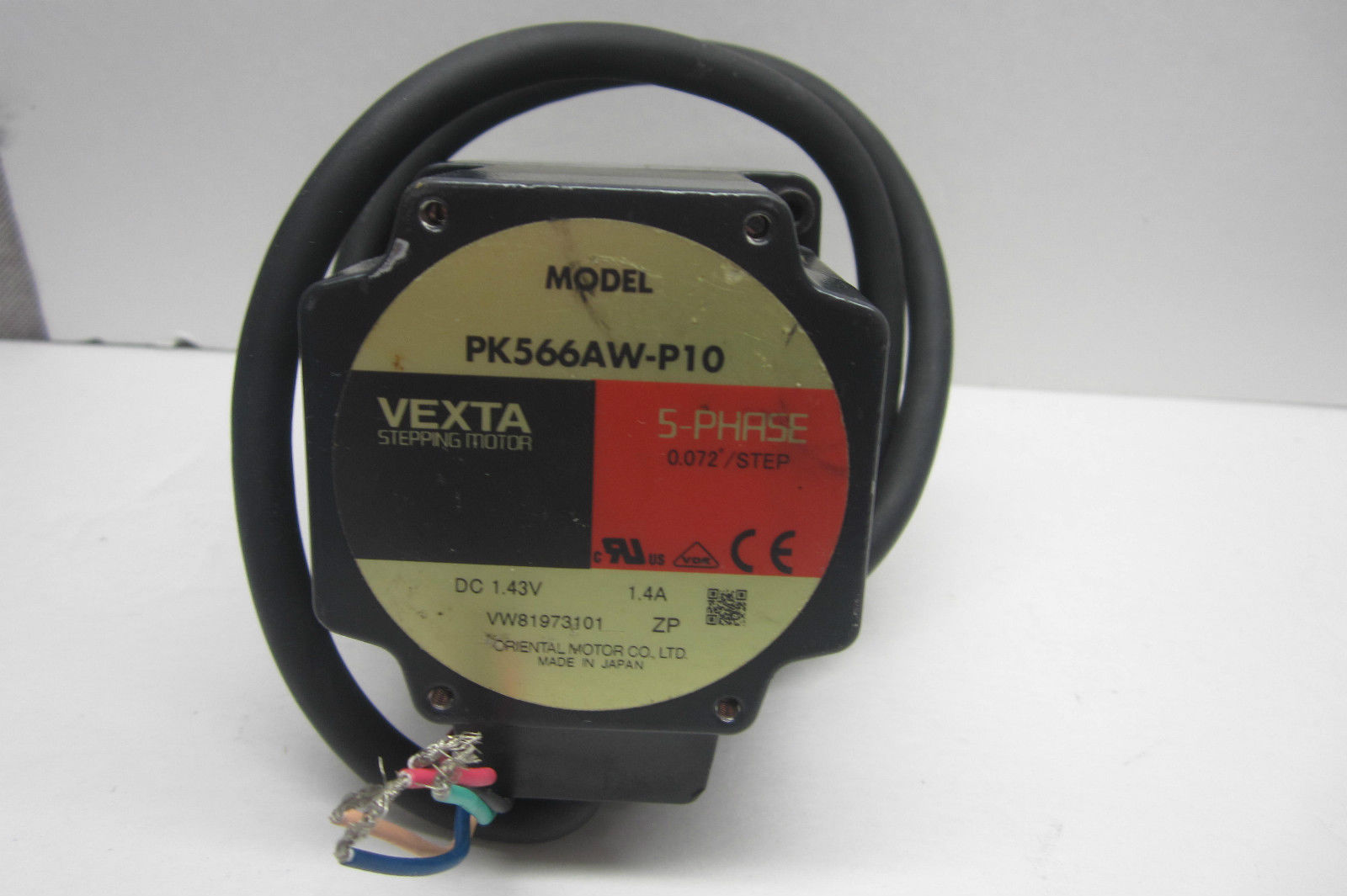 USED VEXTA PK566AW-P10 5-PHASE STEPPING MOTOR PK566AWP10 - SB ...