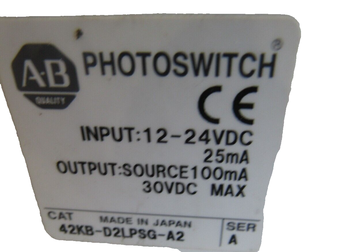 ALLEN BRADLEY 42KB-D2LPSG-A2 MICRO SENSOR 42KBD2LPSGA2 NEW, SURPLUS ...