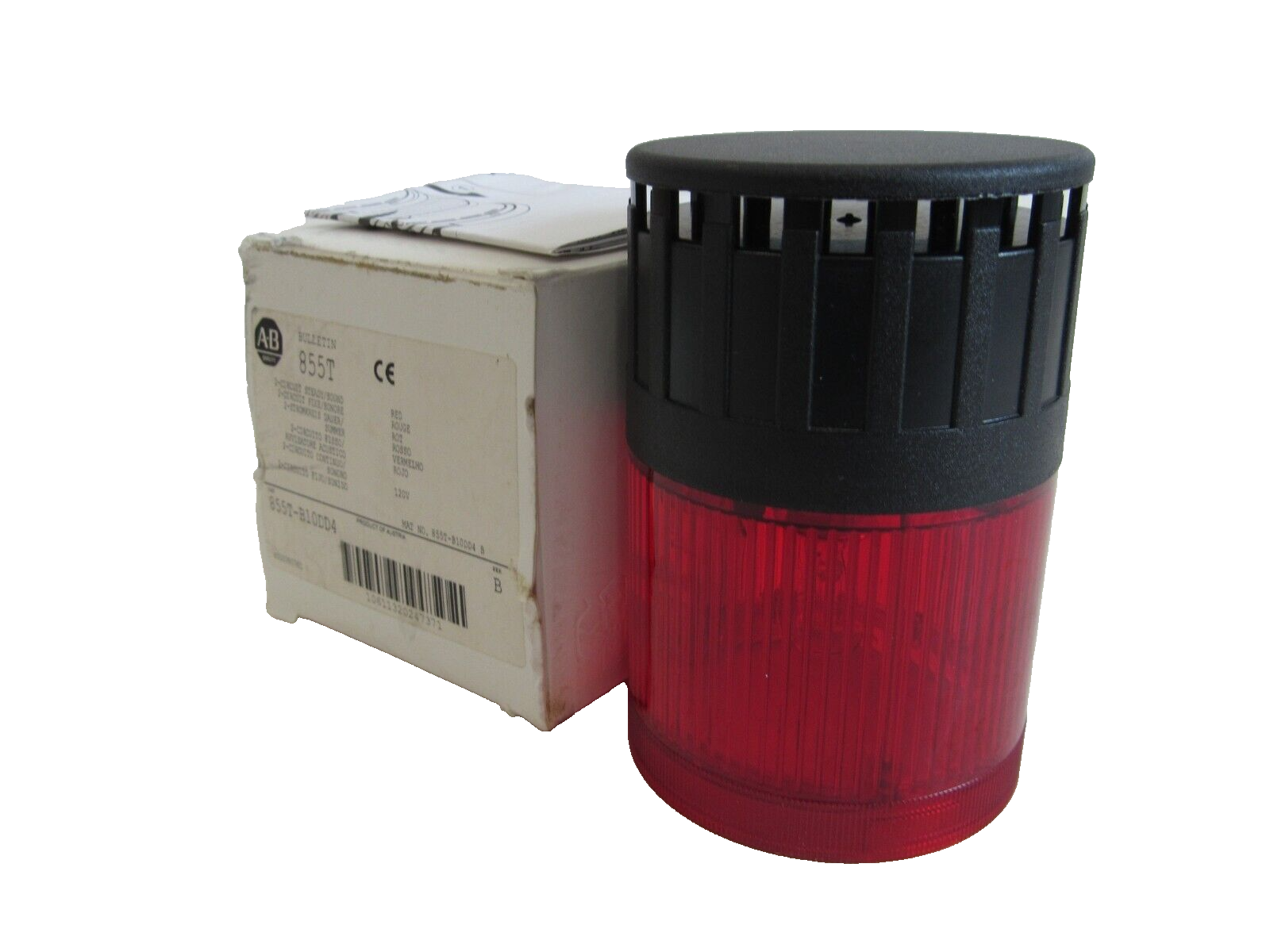 ALLEN BRADLEY 855T-B100DD4 STACK LIGHT SER. B 855TB10DD4 NEW, SURPLUS ...