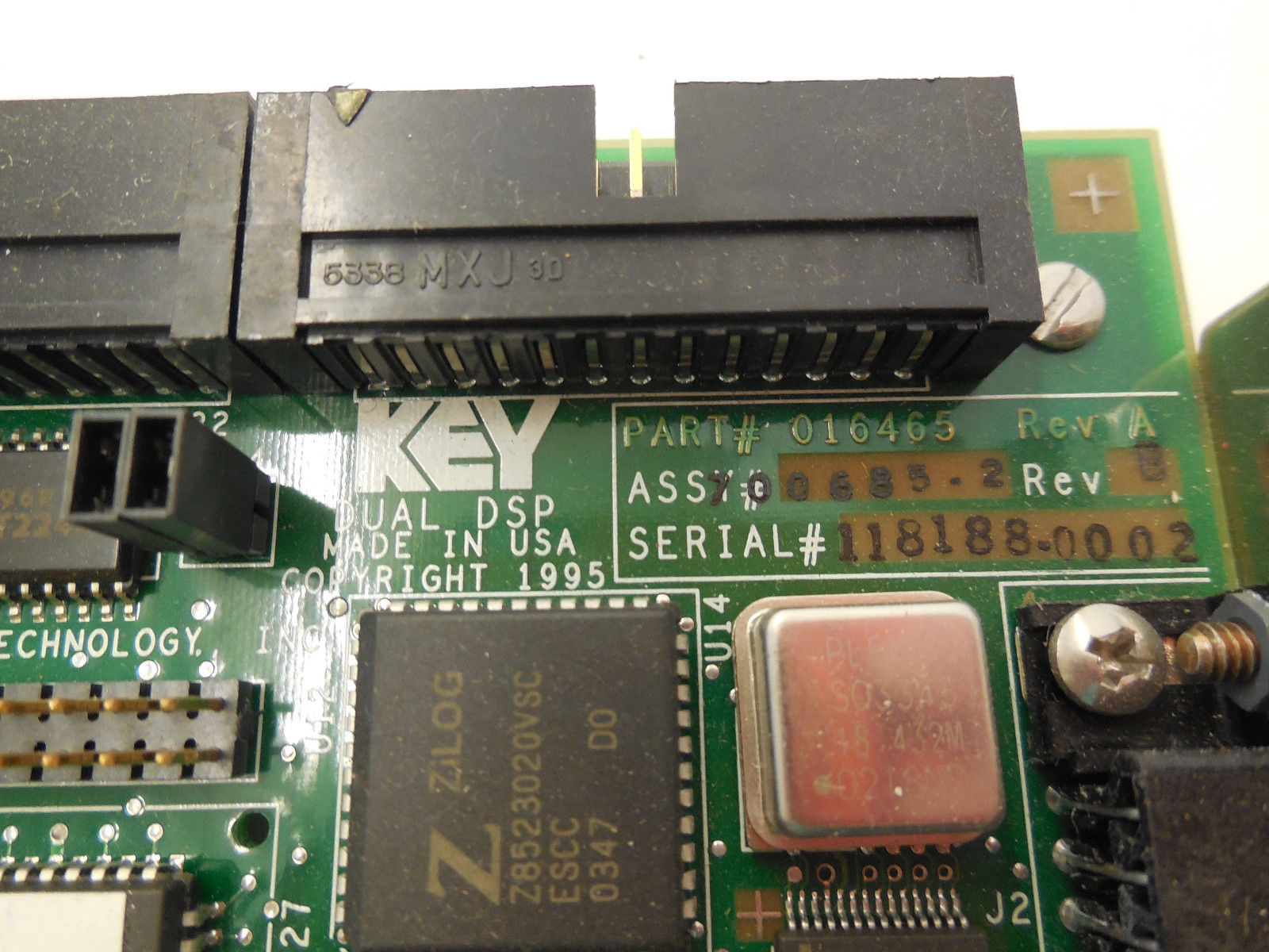 KEY TECHNOLOGY 016465 PC BOARD REV.A ASSY. # 700685-2 - SB Industrial ...