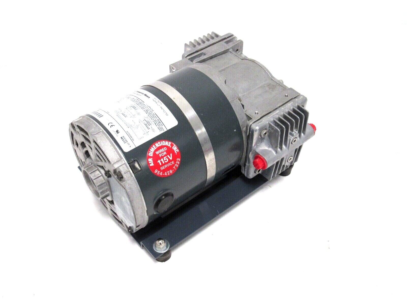NEW AIR DIMENSIONS R222-AT-AA1 DIA-VAC MOTOR PUMP 1/8HP 110-115/220 ...