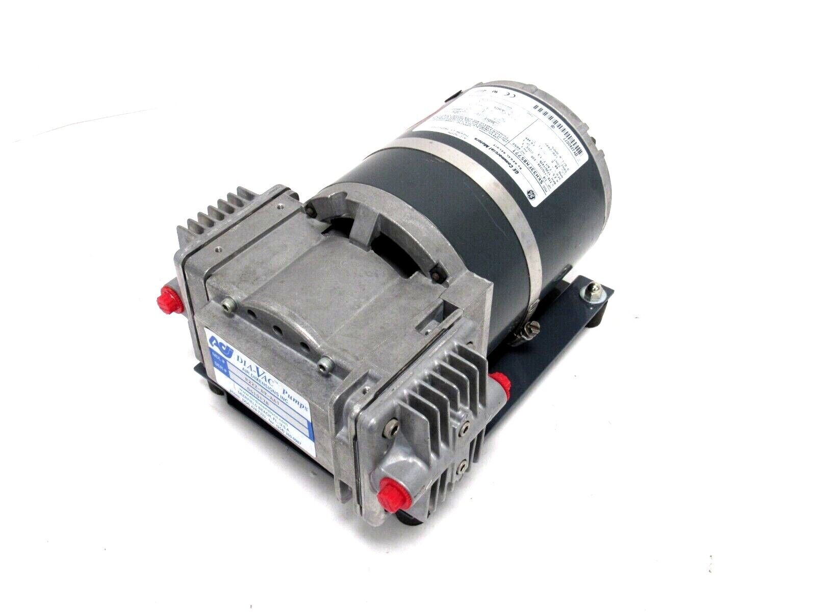 NEW AIR DIMENSIONS R222-AT-AA1 DIA-VAC MOTOR PUMP 1/8HP 110-115/220 ...