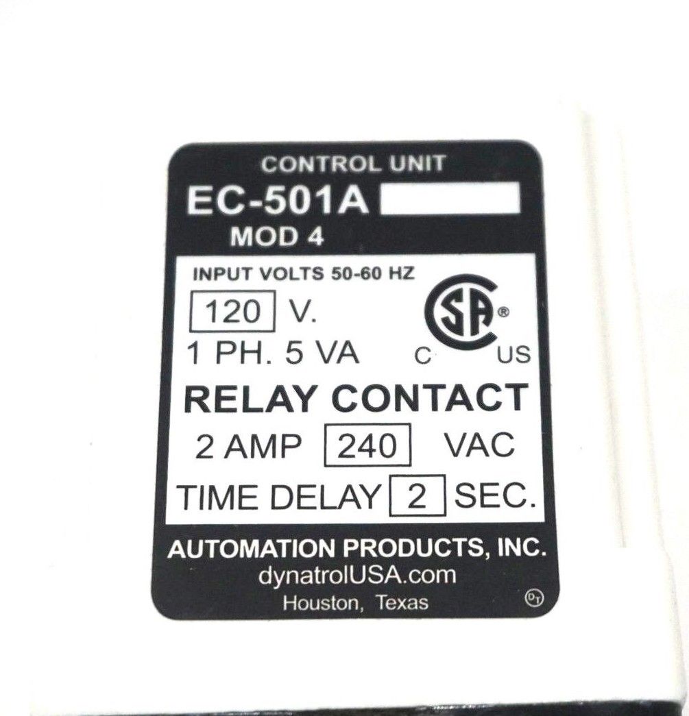 NEW AUTOMATION PRODUCTS EC-501A RELAY CONTACT EC501A - SB Industrial ...