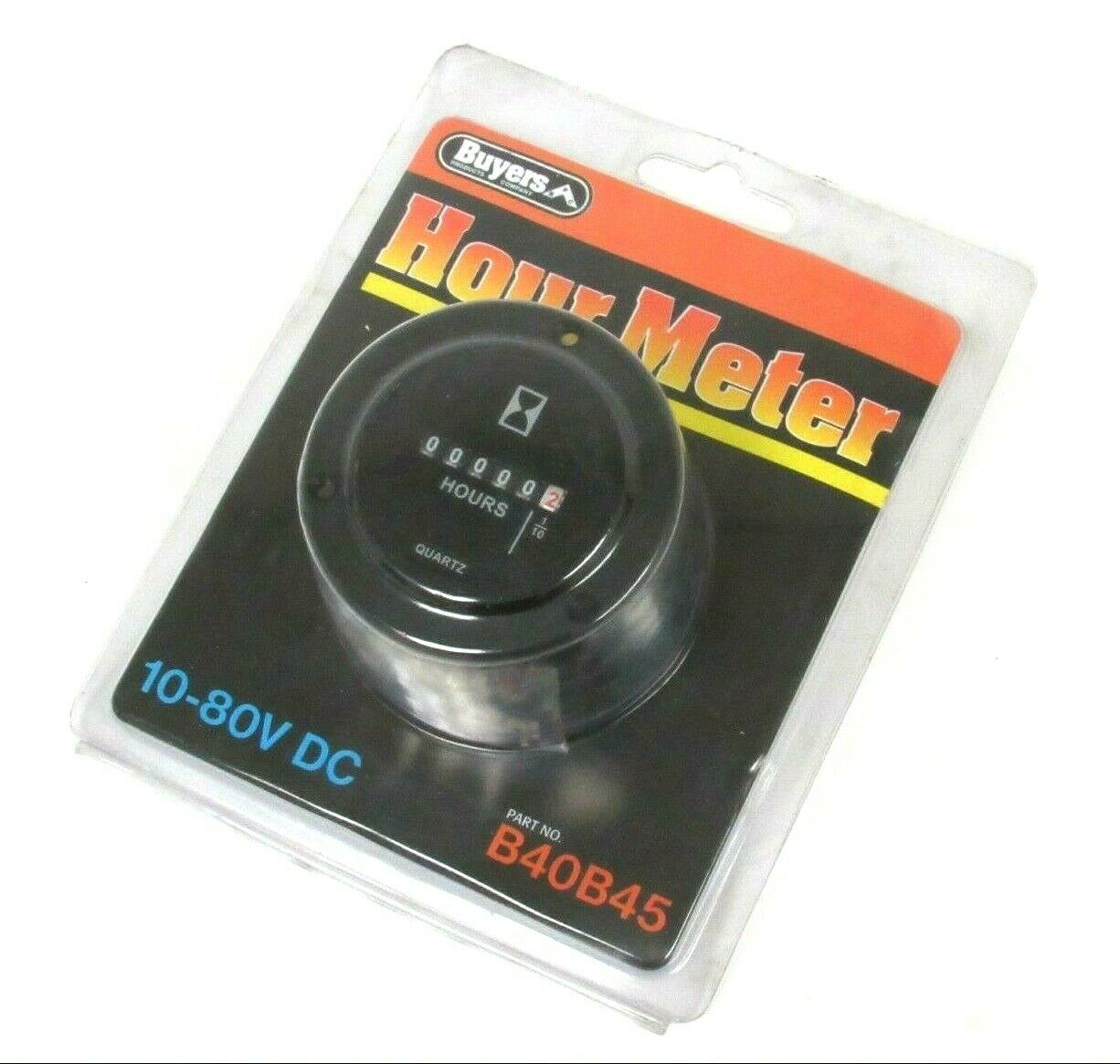 NEW BUYERS B40B45 10-80V DC HOUR METER - SB Industrial Supply, Inc.