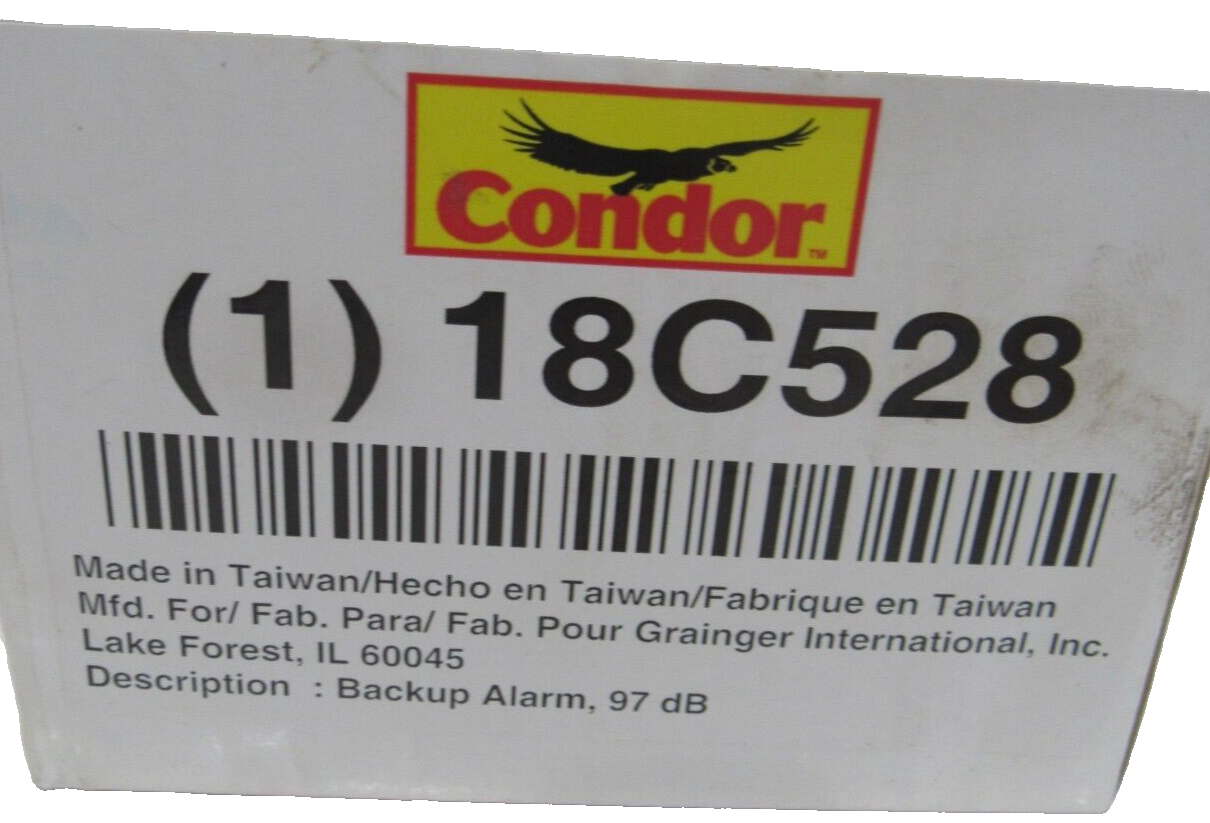 NEW CONDOR 18C528 BACK UP ALARM - SB Industrial Supply, Inc.
