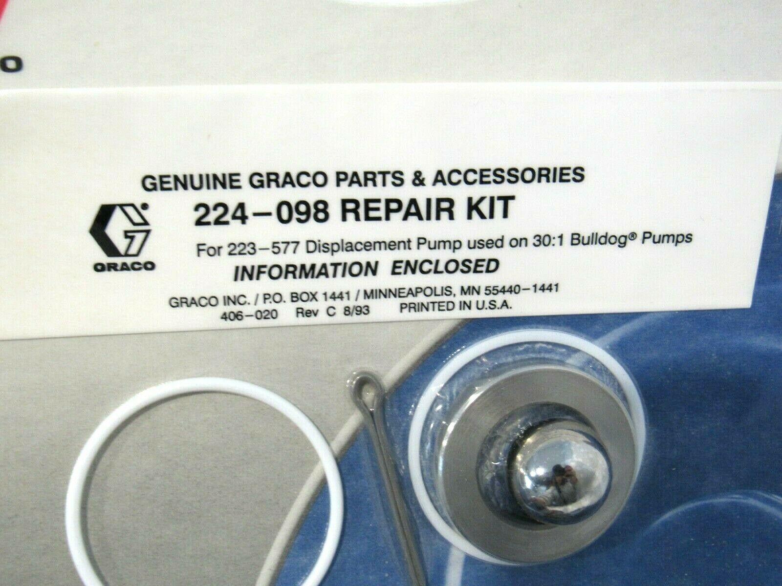 NEW GRACO 224-098 REPAIR KIT 224098 - SB Industrial Supply, Inc.