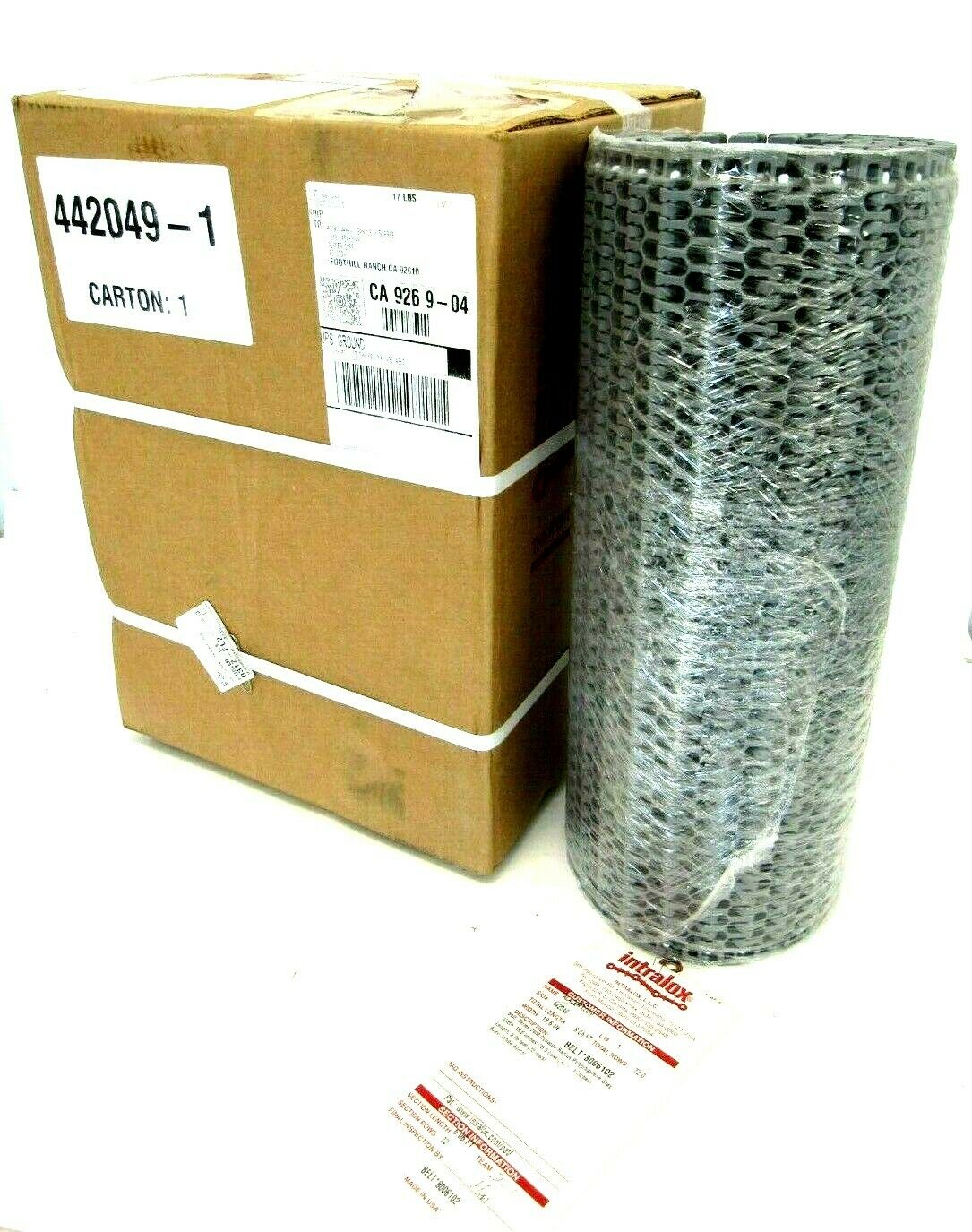 NEW INTRALOX 442049-1 CONVEYER BELT SERIES 2400 BELT*8006102 6.06' x 18 ...