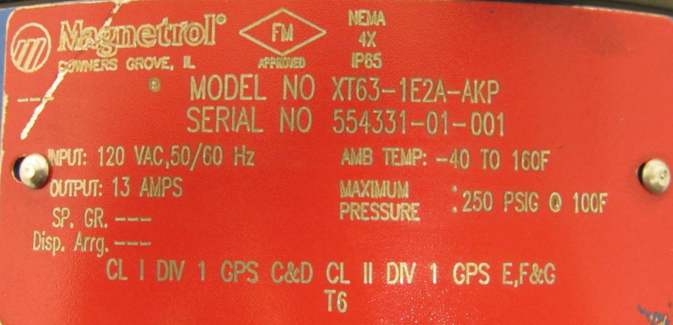 NEW MAGNETROL XT63-1E2A-AKP LIQUID LEVEL CONTROL XT631E2AAKP - SB ...