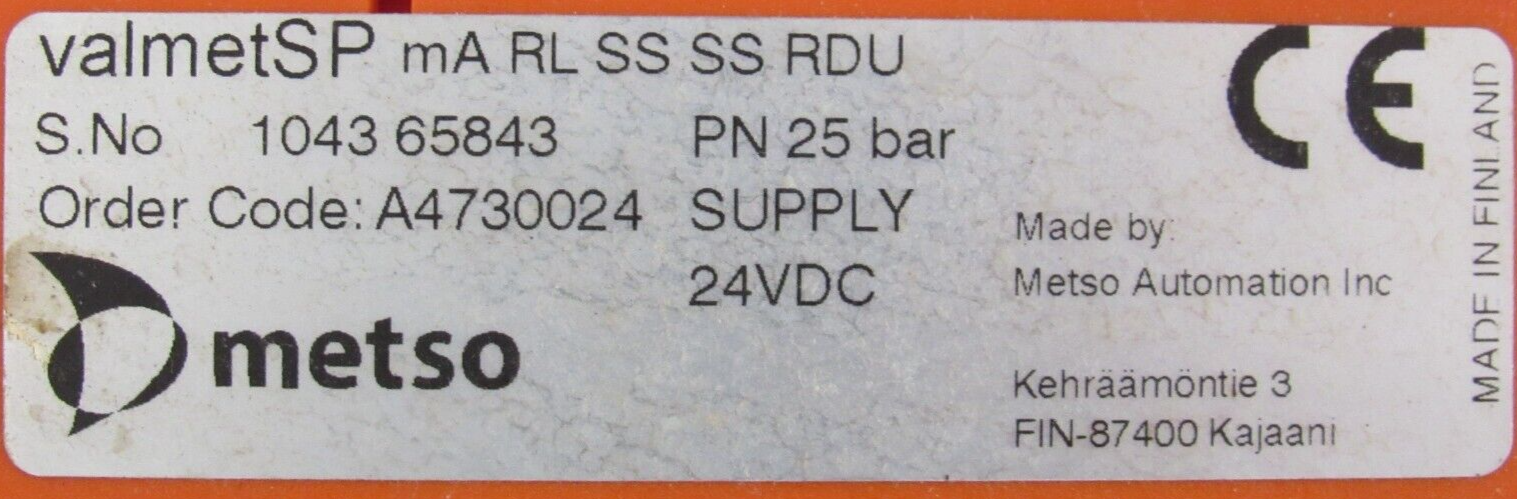 NEW METSO VALMET SP M3 BLADE CONSISTING TRANSMITTER ANALYZER VALMETSP ...