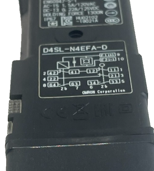 NEW OMRON D4SL-N4EFA-D SAFETY DOOR SWITCH D4SLN4EFAD - SB Industrial ...