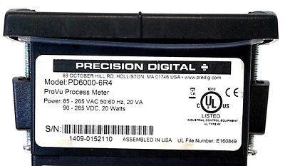 NEW PRECISION DIGITAL PD6000-6R4 PROCESS DIGITAL PANEL METER PD60006R4 ...