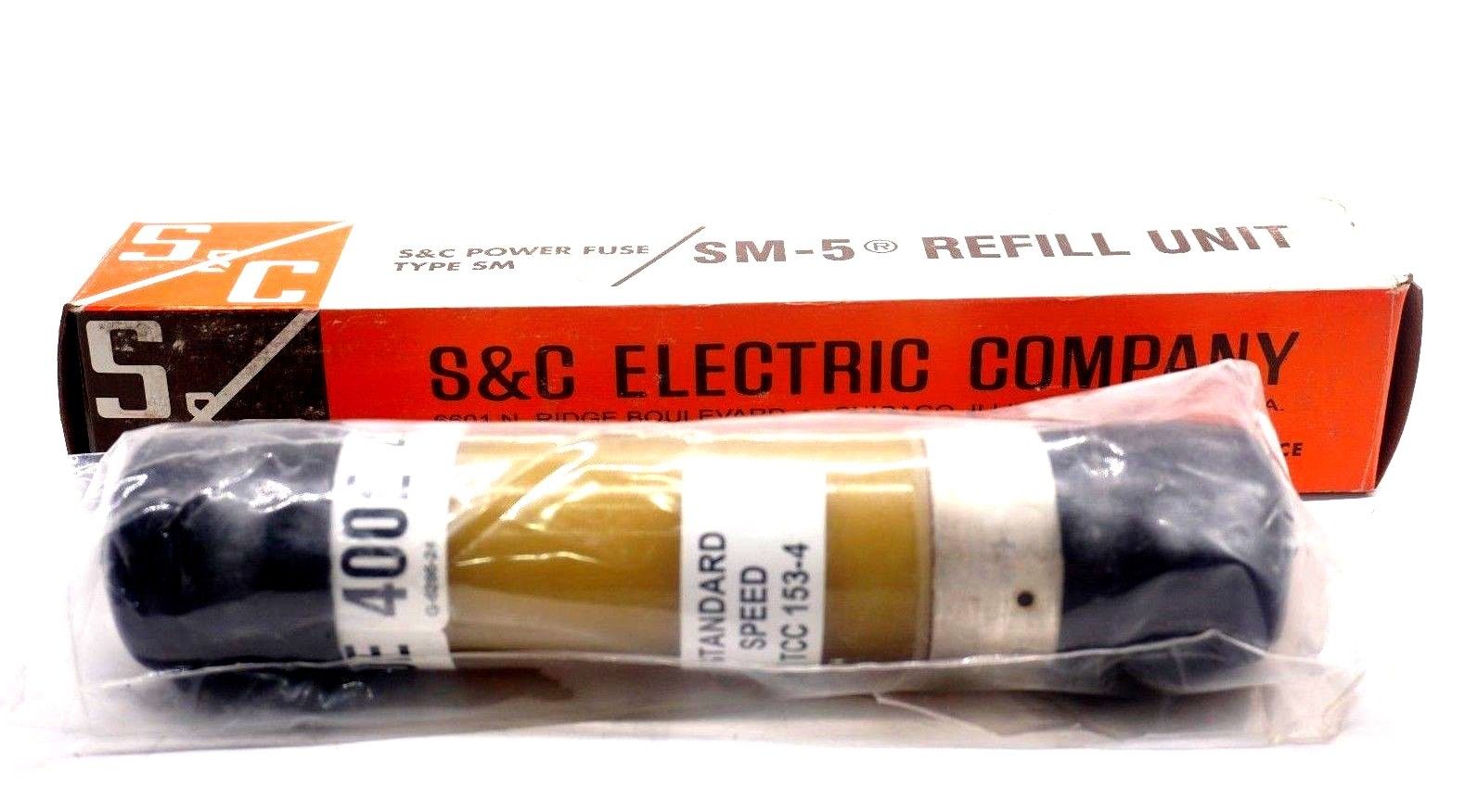 NEW S & C ELECTRIC 131600R4 SM-5 FUSE REFILL UNIT 400E 7.2 KV - SB ...
