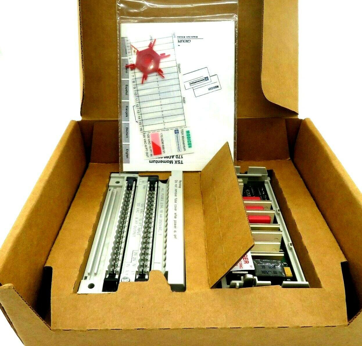 NEW SCHNEIDER ELECTRIC 170ADM69051 I/O BASE MODULE TSX MOMENTUM 120VAC ...