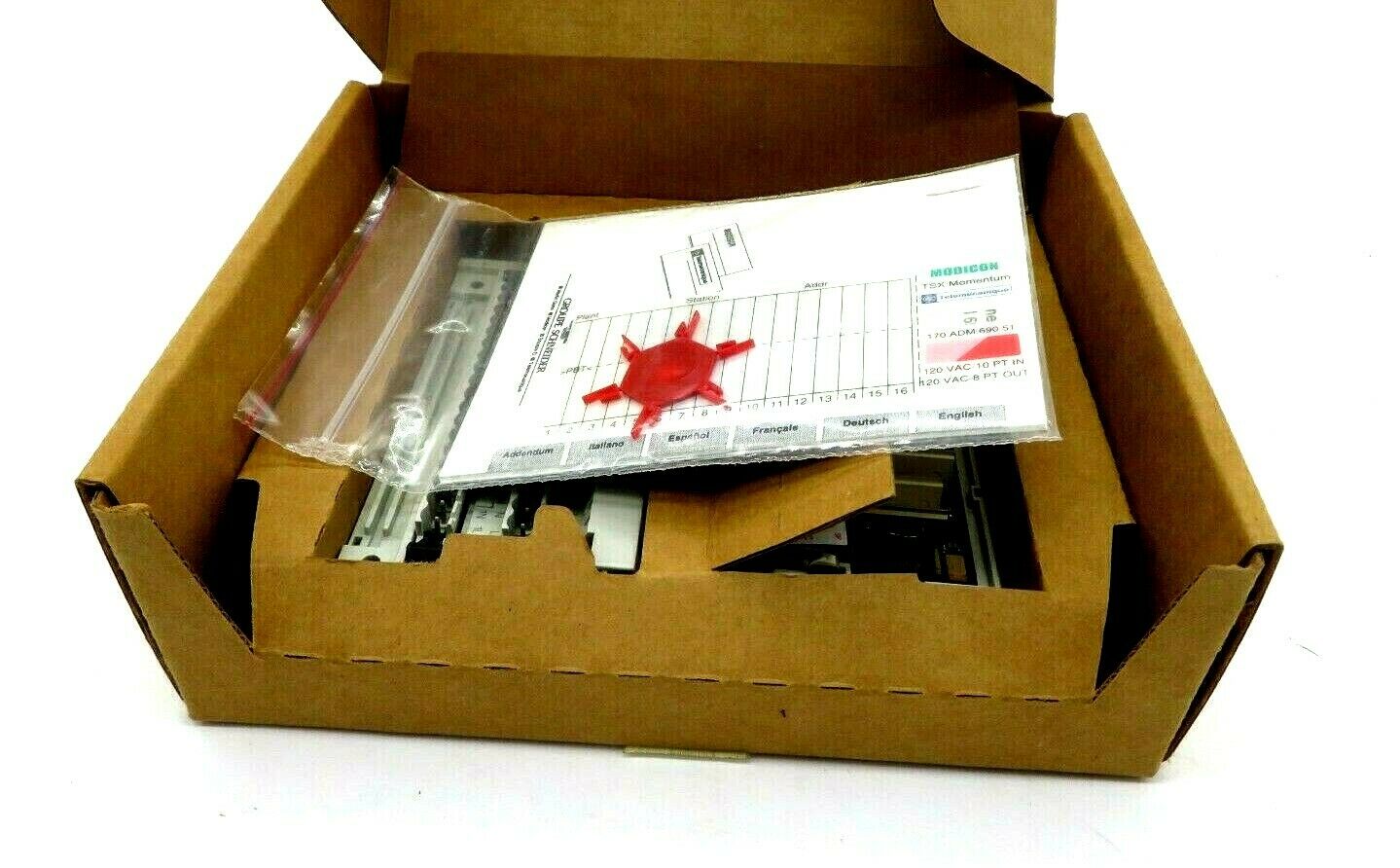 NEW SCHNEIDER ELECTRIC 170ADM69051 I/O BASE MODULE TSX MOMENTUM 120VAC ...