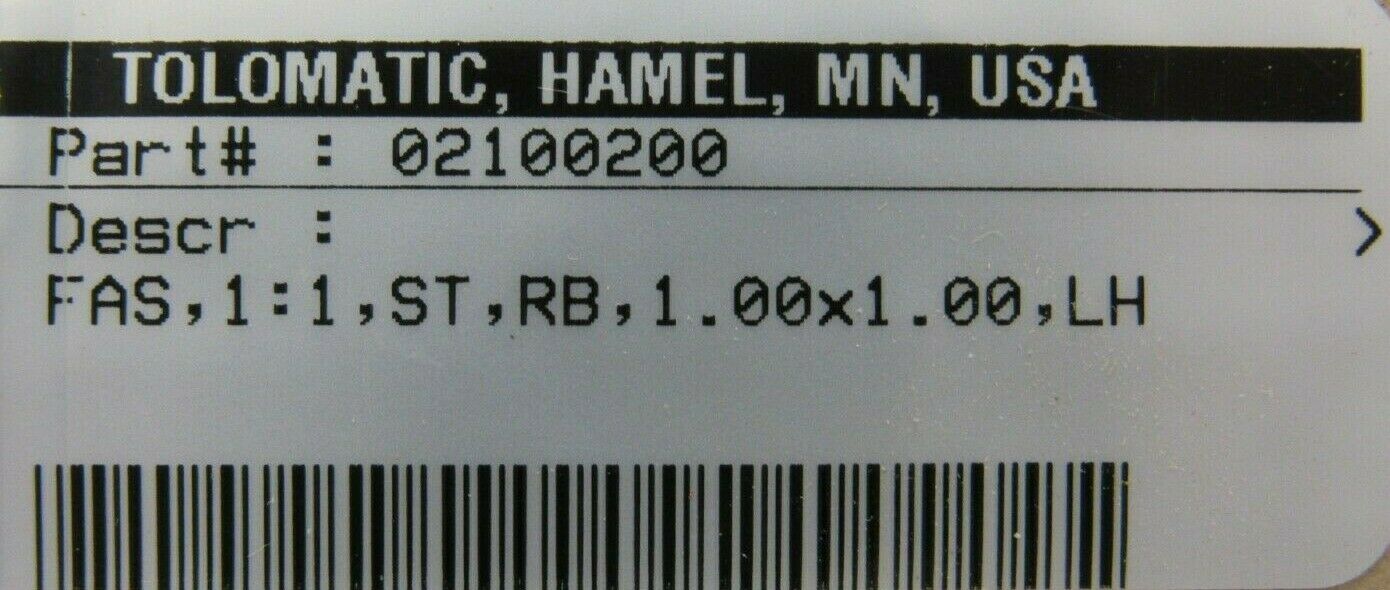 NEW SEALED TOLOMATIC 02100200 GEAR BOX - SB Industrial Supply, Inc.