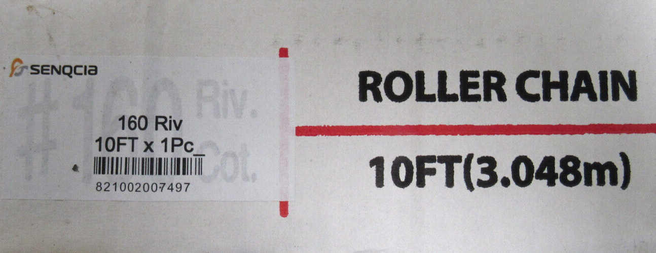 NEW SENQCIA 160 RIV ROLLER CHAIN 10FT - SB Industrial Supply, Inc.