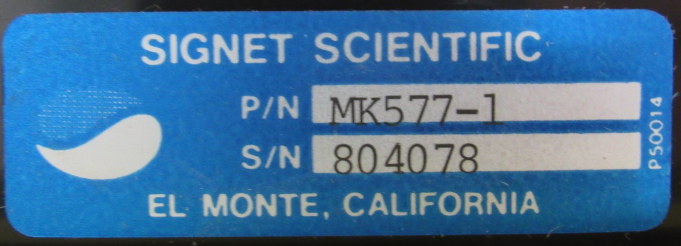 NEW SIGNET SCIENTIFIC MK577-1 POWERED FLOW METER MK5771 - SB Industrial ...