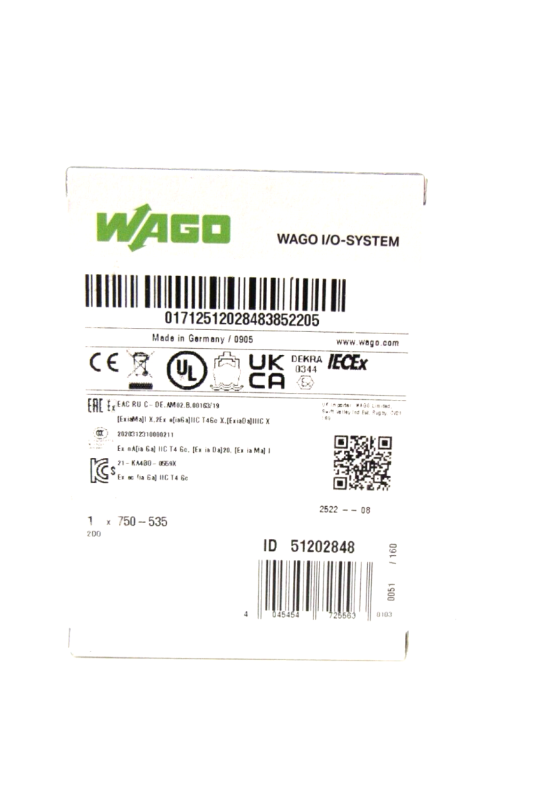 NEW WAGO 750-535 DIGITAL OUTPUT MODULE 750535 - SB Industrial Supply, Inc.