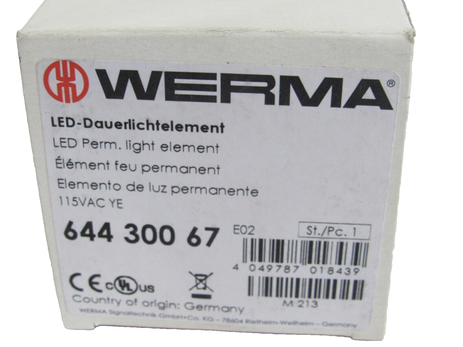 NEW WERMA 644 300 67 LED LIGHT ELEMENT 64430067 - SB Industrial Supply ...