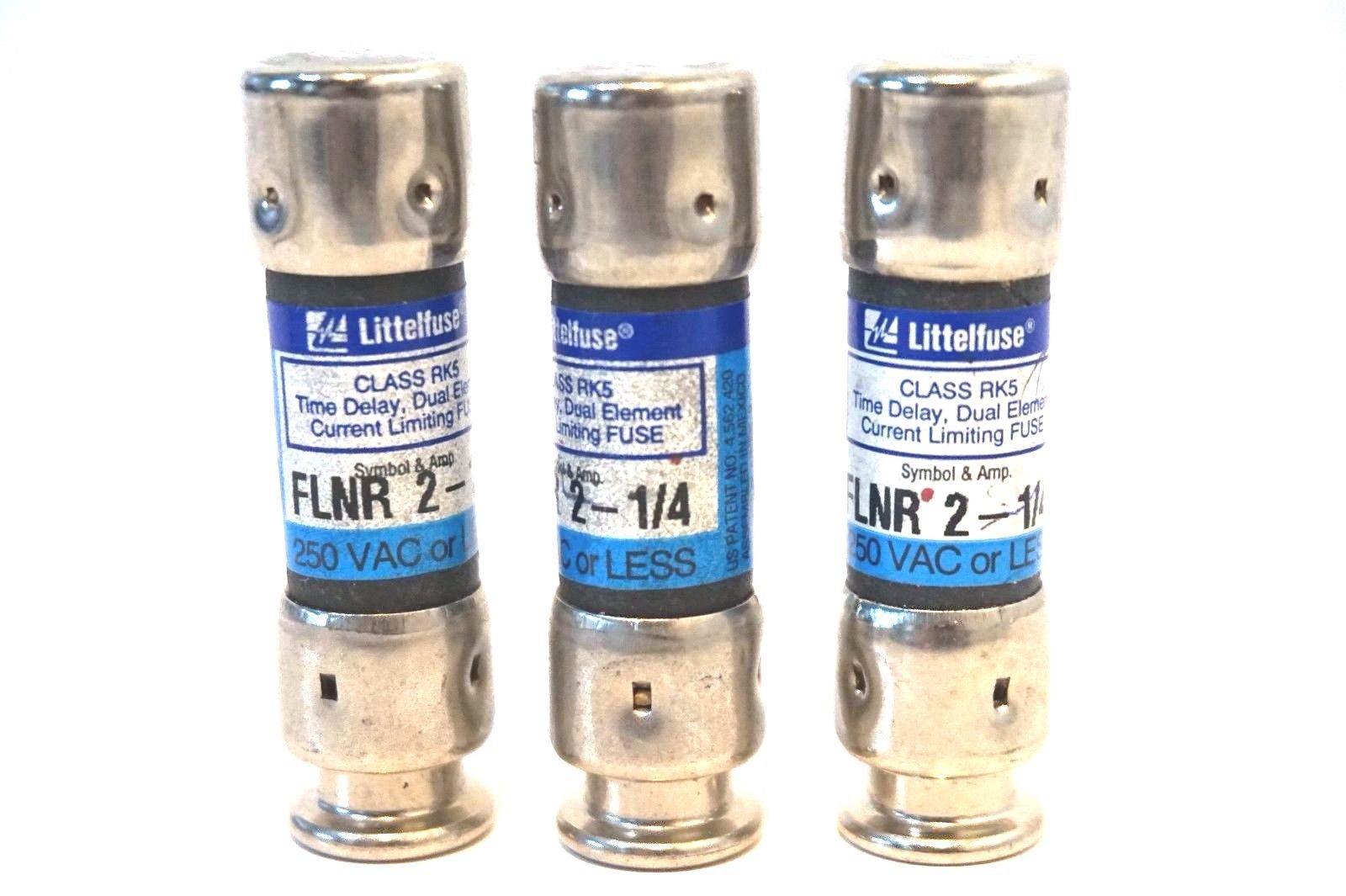 3 NEW LITTELFUSE FLNR-2-1/4 FUSES FLNR214 - SB Industrial Supply, Inc.