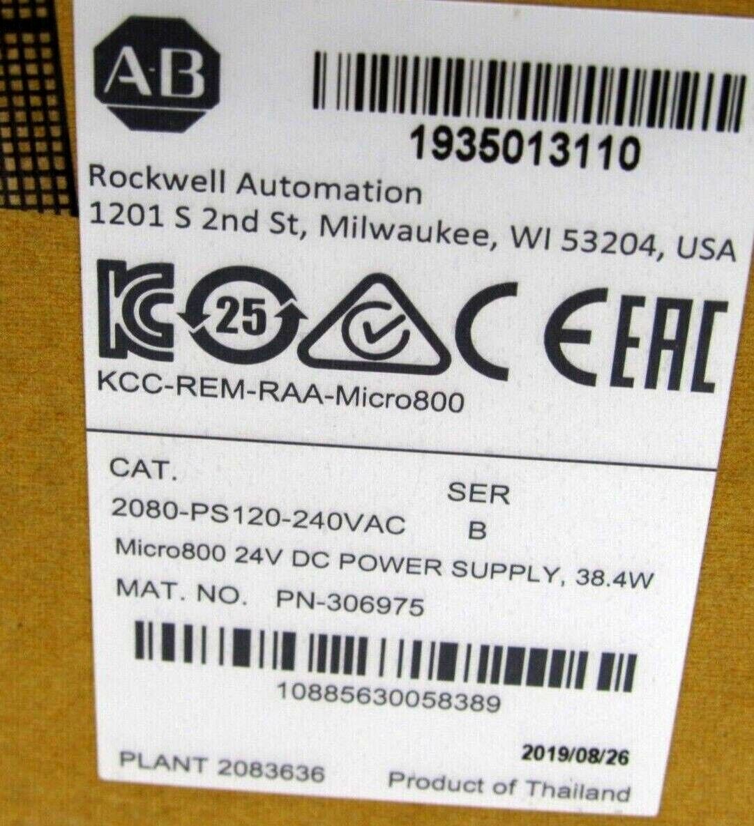 NEW ALLEN BRADLEY 2080-PS120-240VAC POWER SUPPLY 2080PS120240VAC - SB ...