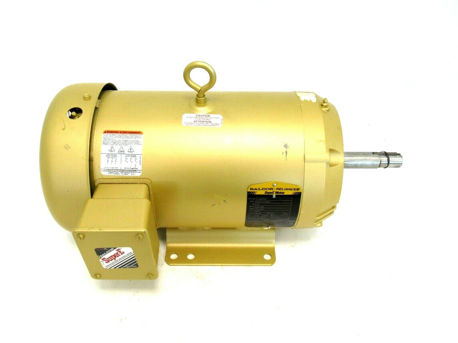 NEW BALDOR EJMM3616T MOTOR 7.5HP 230/460V 3450 RPM 184JM - SB ...