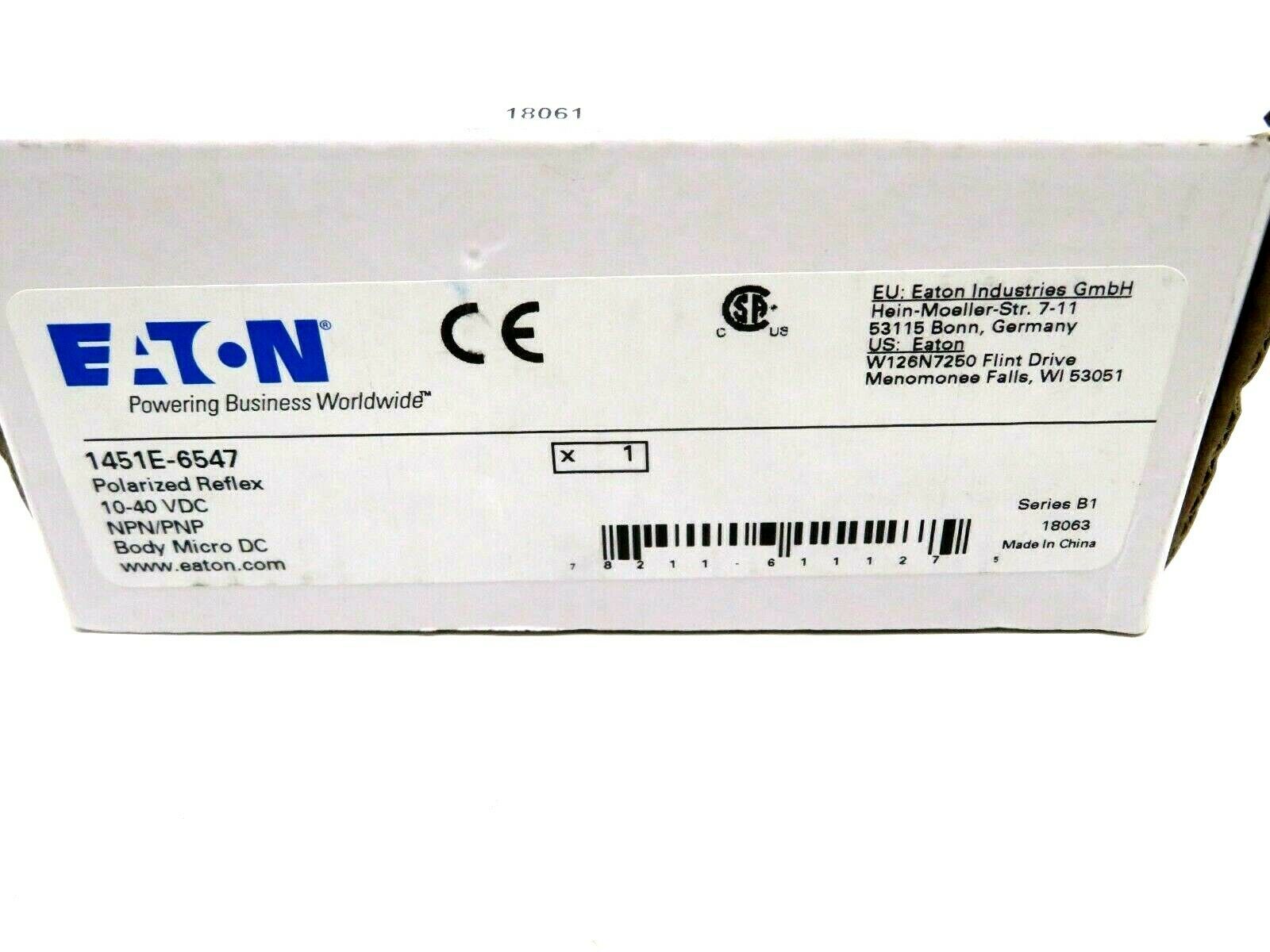 NEW EATON CORP 1451E-6547 PHOTO SENSOR SERIES B1 1451E6547 - SB ...