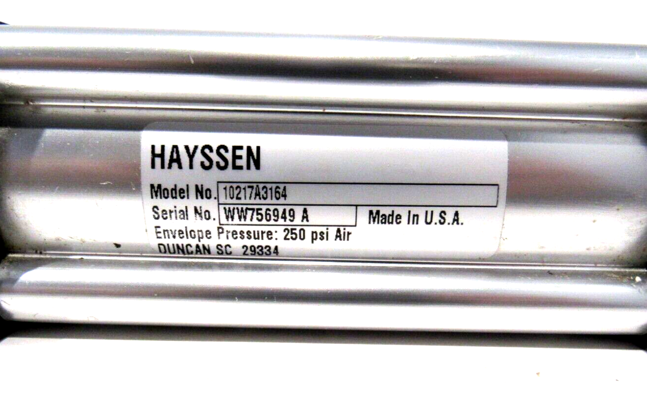 NEW HAYSSEN 10217A3164 PNEUMATIC CYLINDER - SB Industrial Supply, Inc.