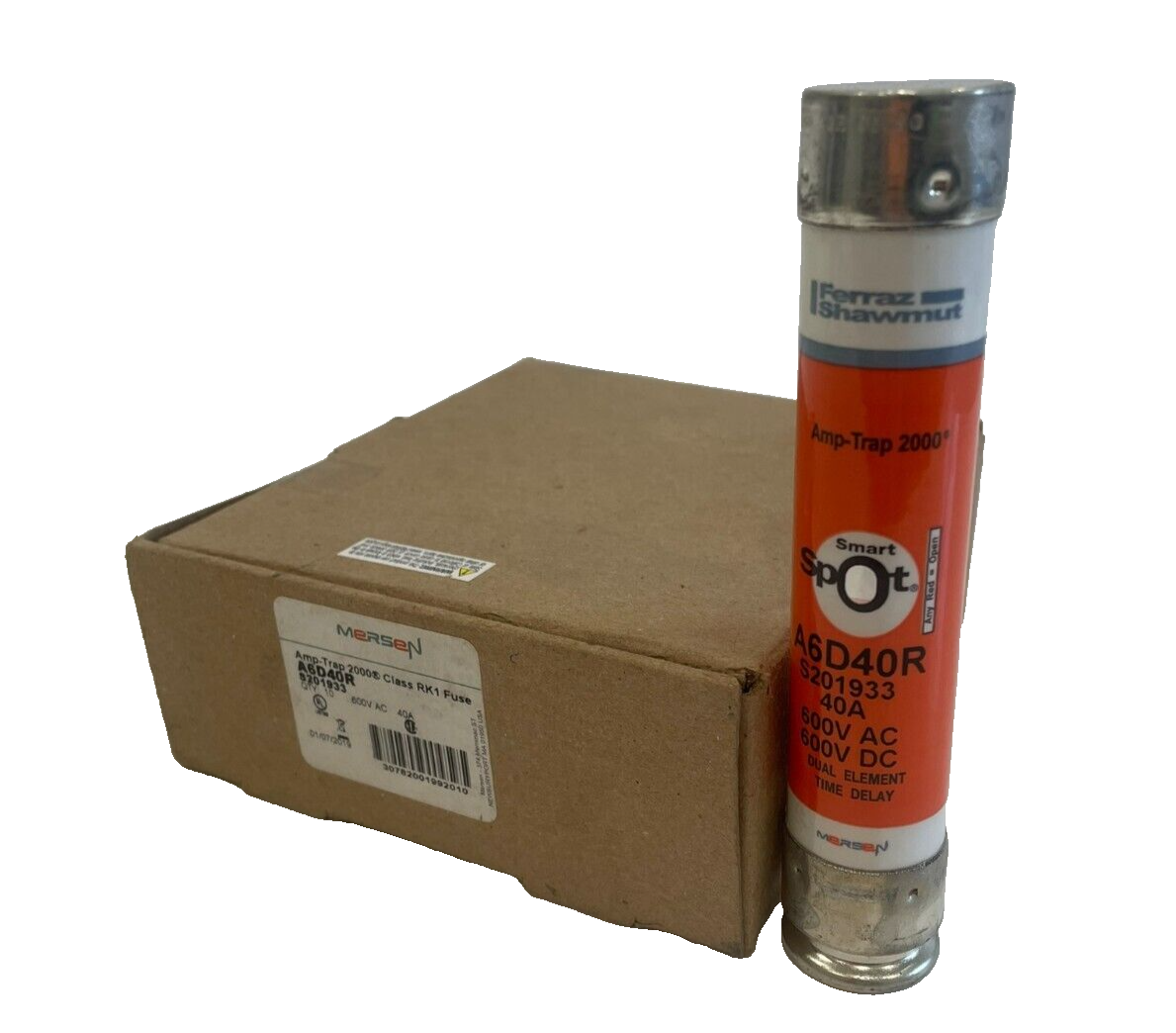 NEW MERSEN A6D40R CLASS RK1 FUSES 40AMP 600V LOT OF 10 - SB Industrial ...