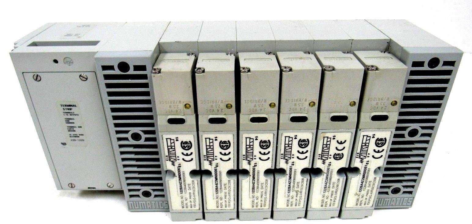 NEW NUMATICS 239-1229 MANIFOLD BLOCK 2391229 WITH 6 122BA4Z2MN00061 ...