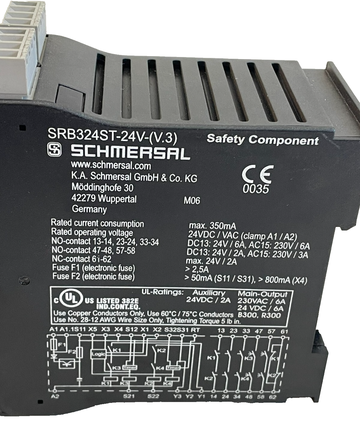 NEW SCHMERSAL SRB-324-ST SAFETY RELAY 24V SRB324ST - SB Industrial ...