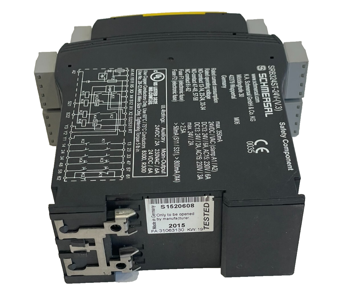 NEW SCHMERSAL SRB-324-ST SAFETY RELAY 24V SRB324ST - SB Industrial ...