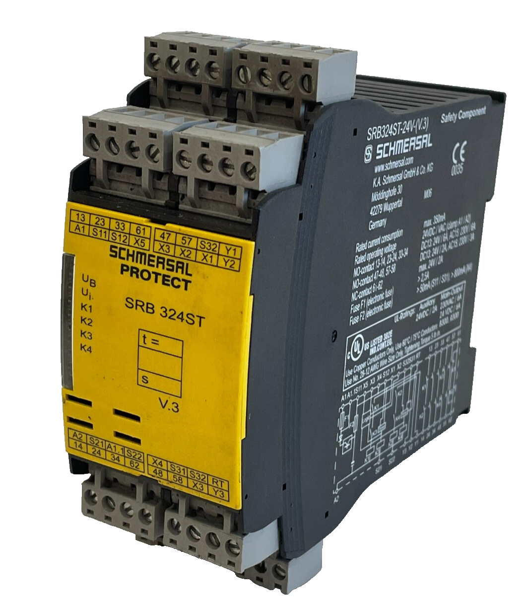 NEW SCHMERSAL SRB-324-ST SAFETY RELAY 24V SRB324ST - SB Industrial ...
