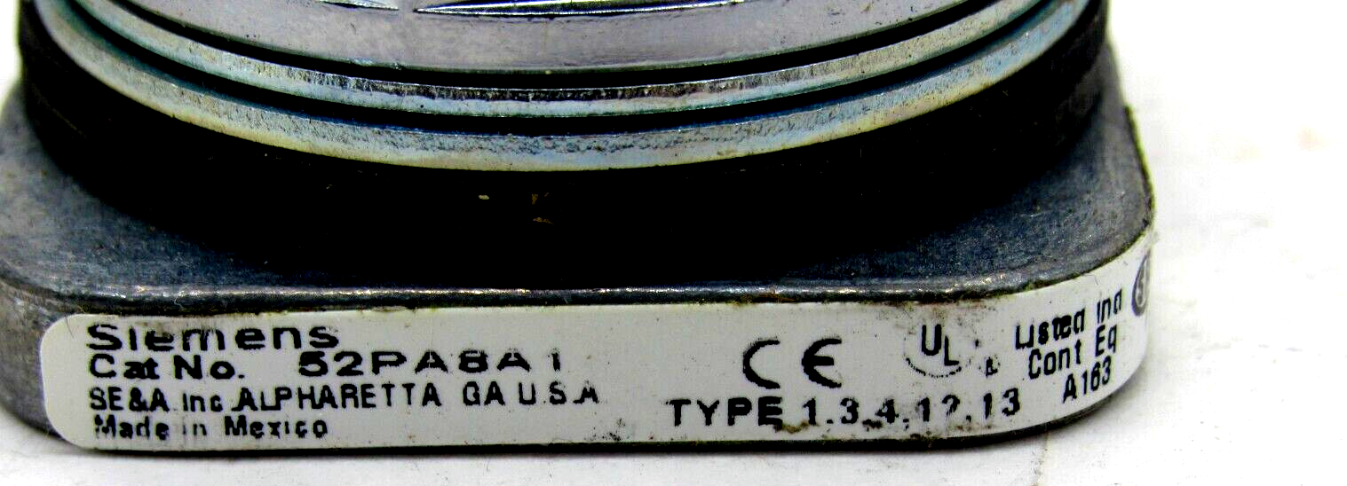 NEW SIEMENS 52PA8A1 PUSH BUTTON SERIES F - SB Industrial Supply, Inc.
