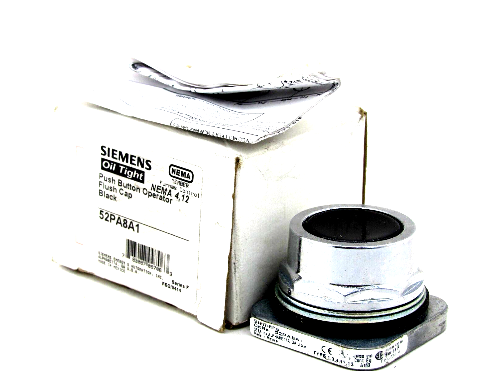 NEW SIEMENS 52PA8A1 PUSH BUTTON SERIES F - SB Industrial Supply, Inc.