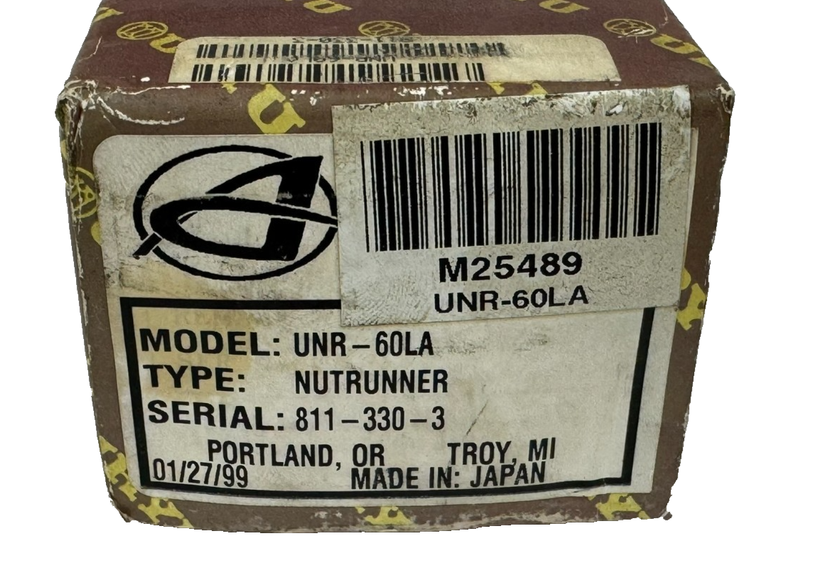NEW URYU UNR-60LA NUTRUNNER UNR60LA - SB Industrial Supply, Inc.