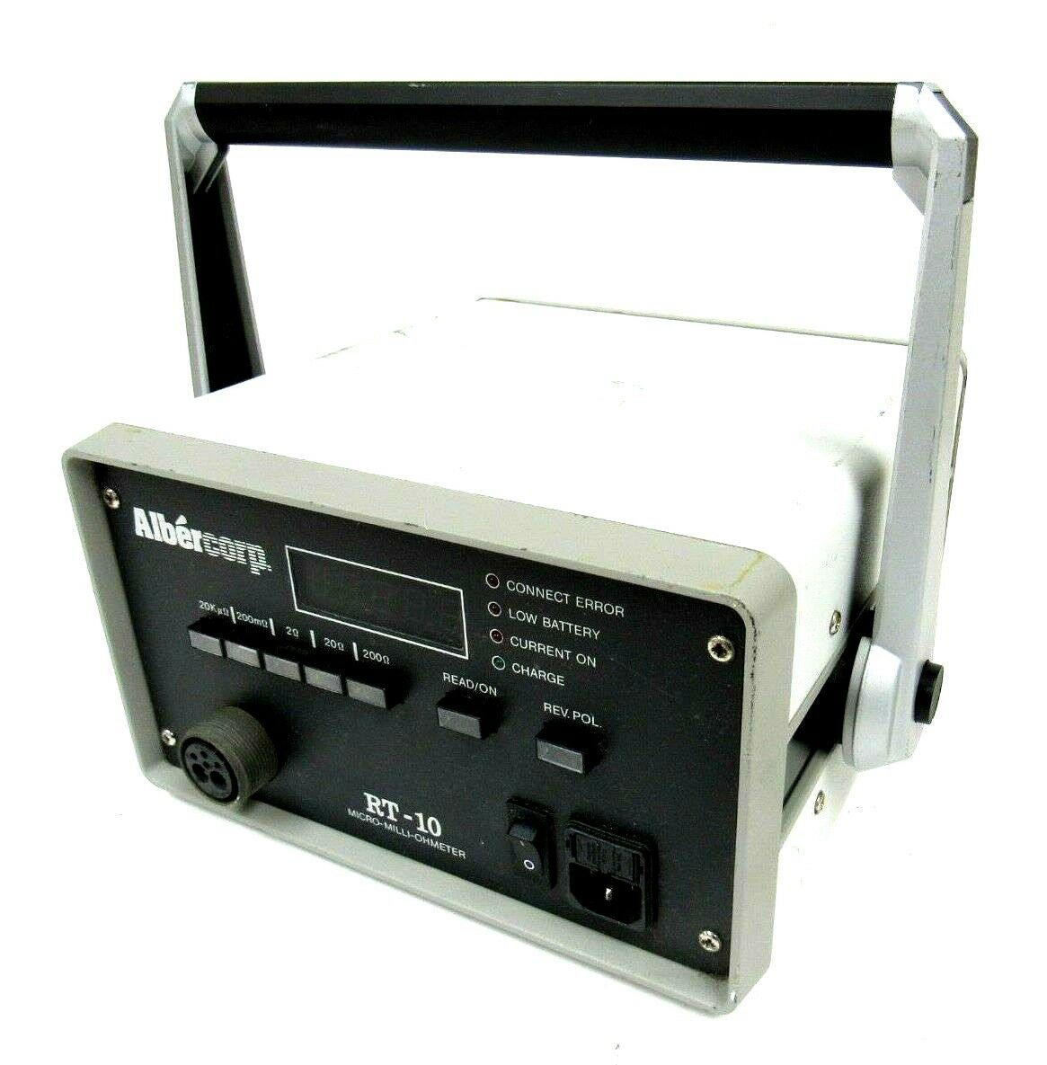 USED ALBER CORPORATION RT-10 MICRO MILLI OHMETER 1000-010 RT10 - SB ...