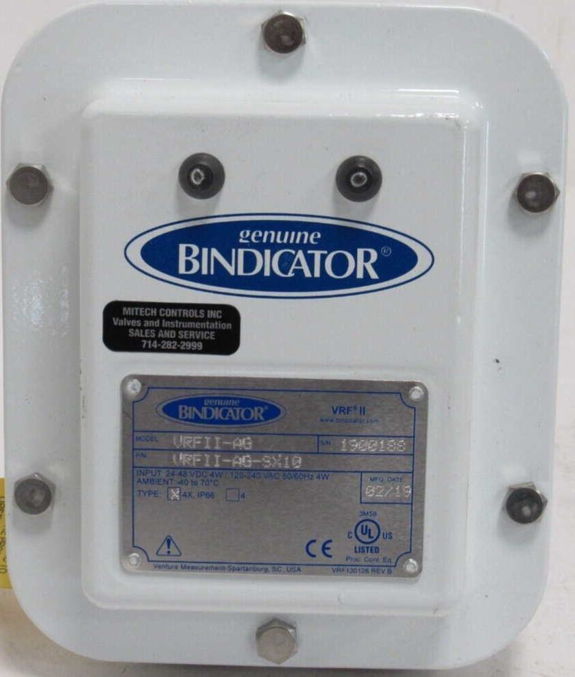 NEW BINDICATOR VRFII-AG-SX10 LEVEL SENSOR VRFIIAGSX10 - SB Industrial ...