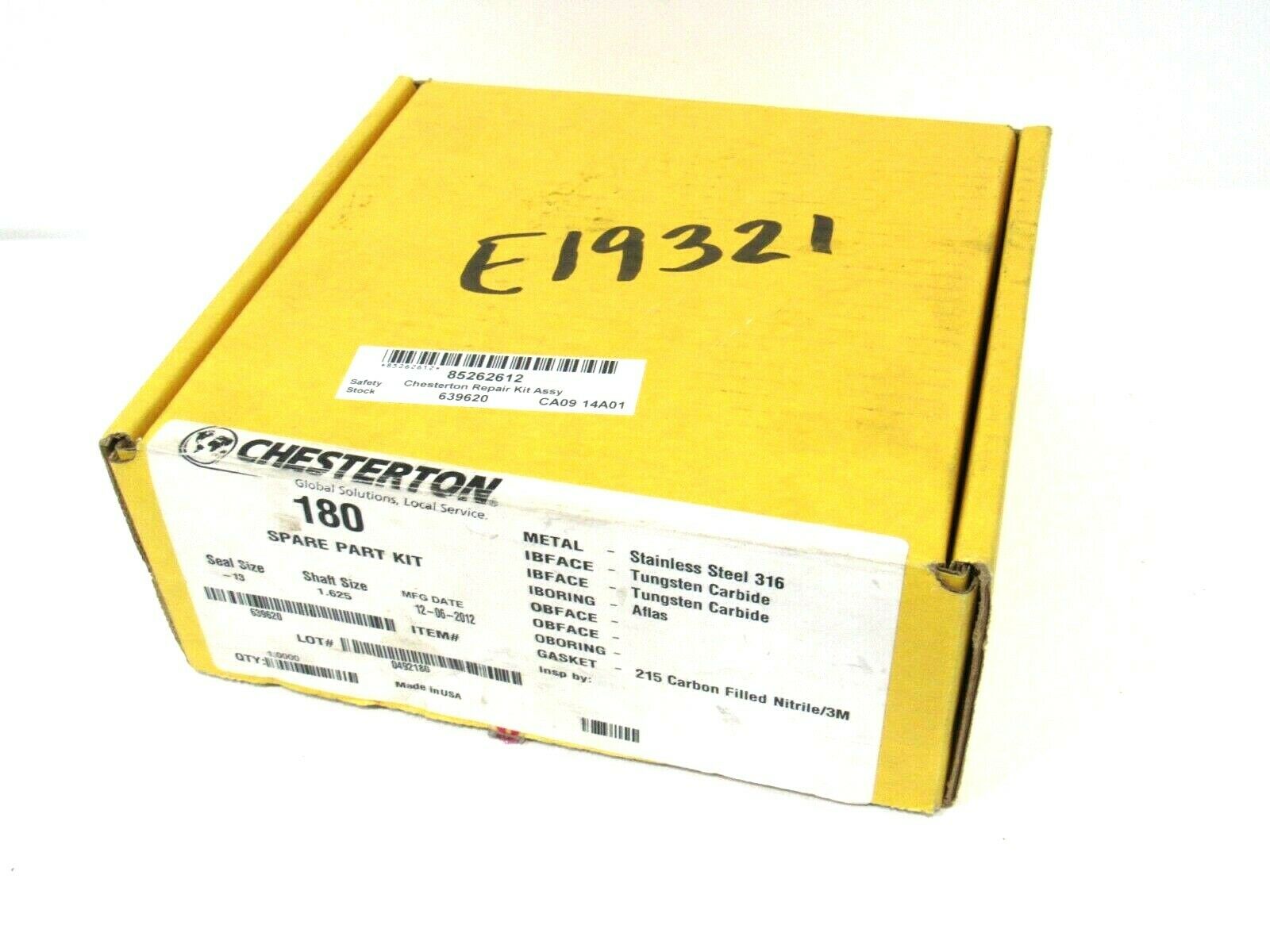 NEW CHESTERTON 180 SPARE PARTS KIT 639620 SEAL SZ.-13 SHAFT SZ.1.625 ...