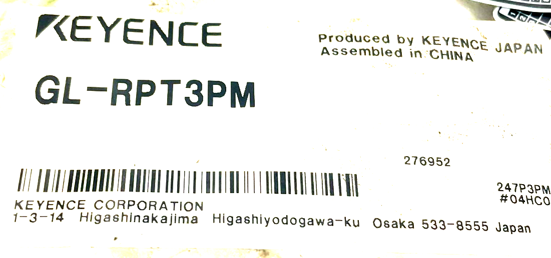 NEW KEYENCE GL-RPT3PM CONNECTION CABLE GLRPT3PM - SB Industrial Supply ...