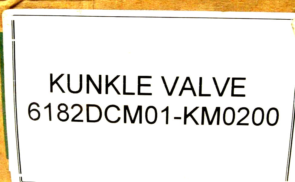 NEW KUNKLE 6182DCM01-KM0200 PRESSURE RELIEF VALVE 6182DCM01KM 0200 - SB ...