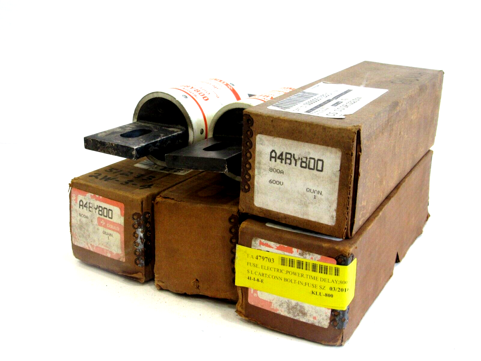 NEW LOT OF 6 GOULD SHAWMUT A4BY800 TIME DELAY FUSE 800AMP 600VAC - SB ...