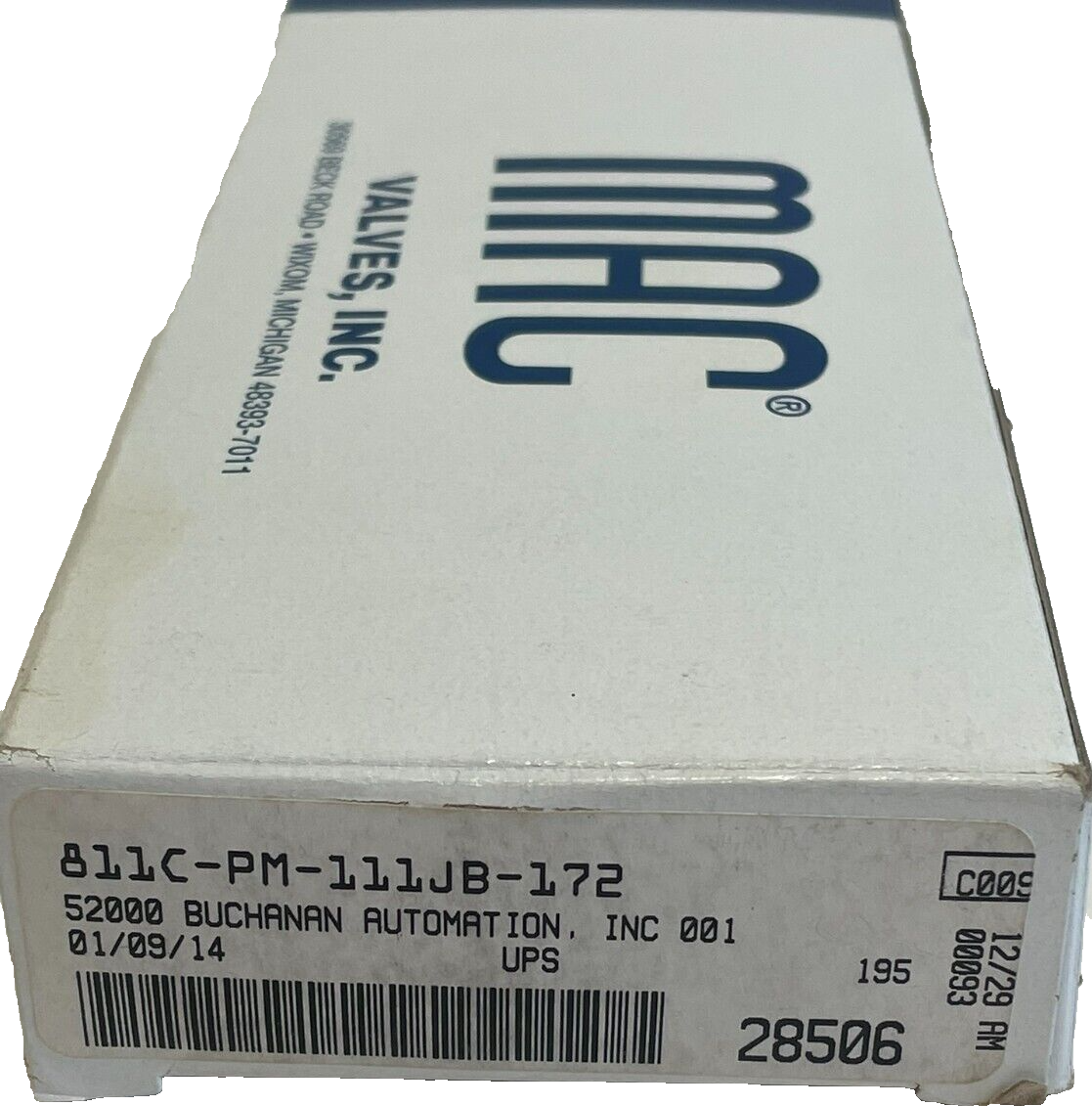 NEW MAC VALVES 811C-PM-111JB-172 SOLENOID VALVE 811CPM111JB172 - SB ...