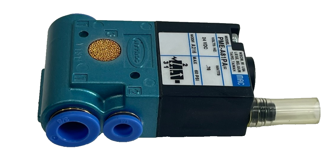 NEW MAC VALVES PME-A81PA SOLENOID VALVE 24VDC PMEA81PA - SB Industrial ...