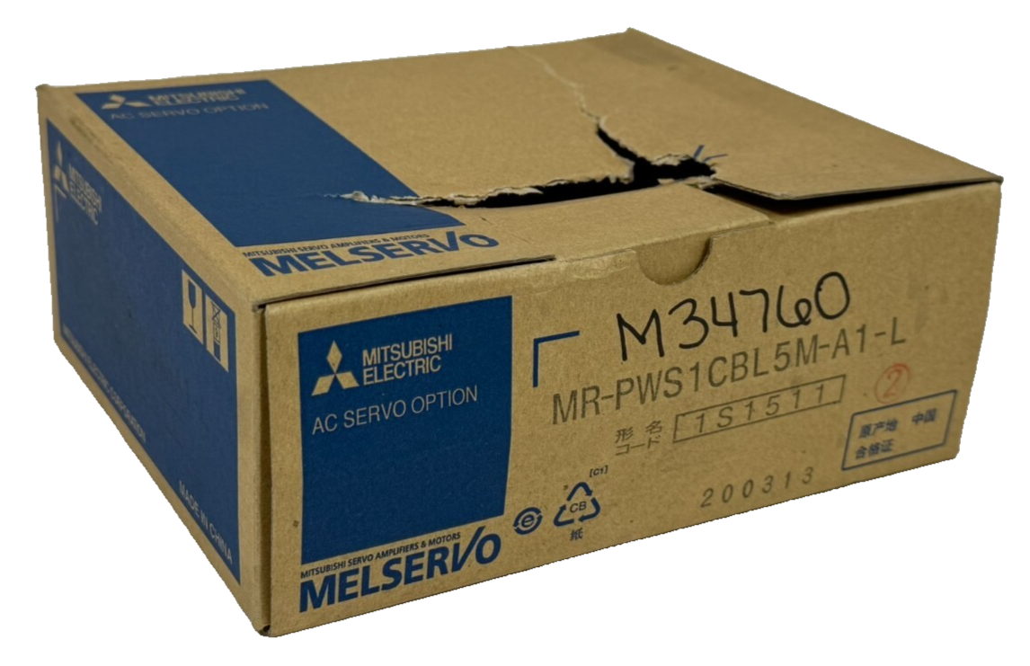 NEW MITSUBISHI MR-PWS1CBL5M-A1-L SERVO POWER CABLE 5M - SB Industrial ...