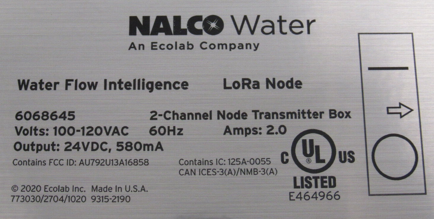 NEW NALCO 6068645 TRANSMITTER BOX 10-3544-00001 - SB Industrial Supply ...