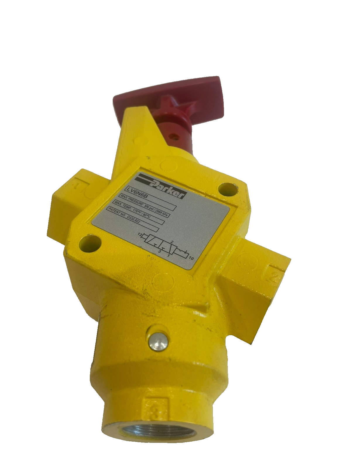 NEW PARKER LV6N6B SAFETY LOCKOUT VALVE MAX PRESSURE 300PSI - SB ...