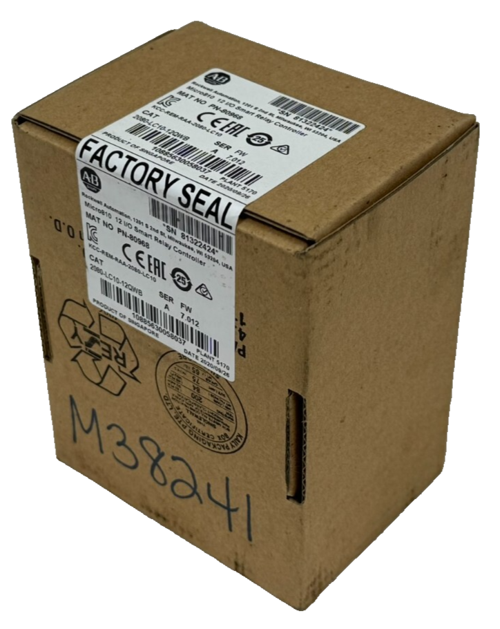 NEW SEALED ALLEN BRADLEY 2080-LC10-12QWB I/O SMART RELAY CONTROLLER SER ...